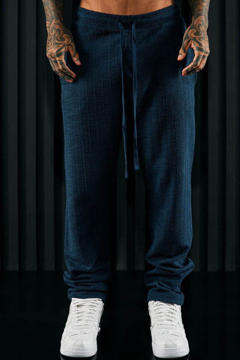 Dean Textured Slim Pants - Navy | Fashion Nova, Mens Pants | Fashion Nova