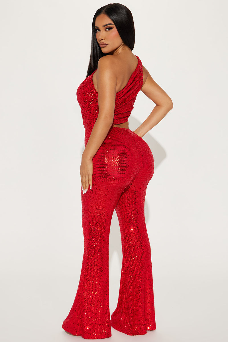 Misunderstood Sequin Jumpsuit - Red | Fashion Nova, Jumpsuits | Fashion ...