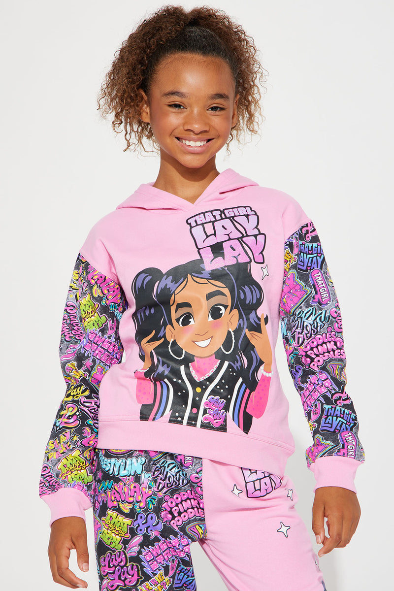 Mini Lay Lay Shining Star Fleece Jogger Set - Pink | Fashion Nova, Kids ...