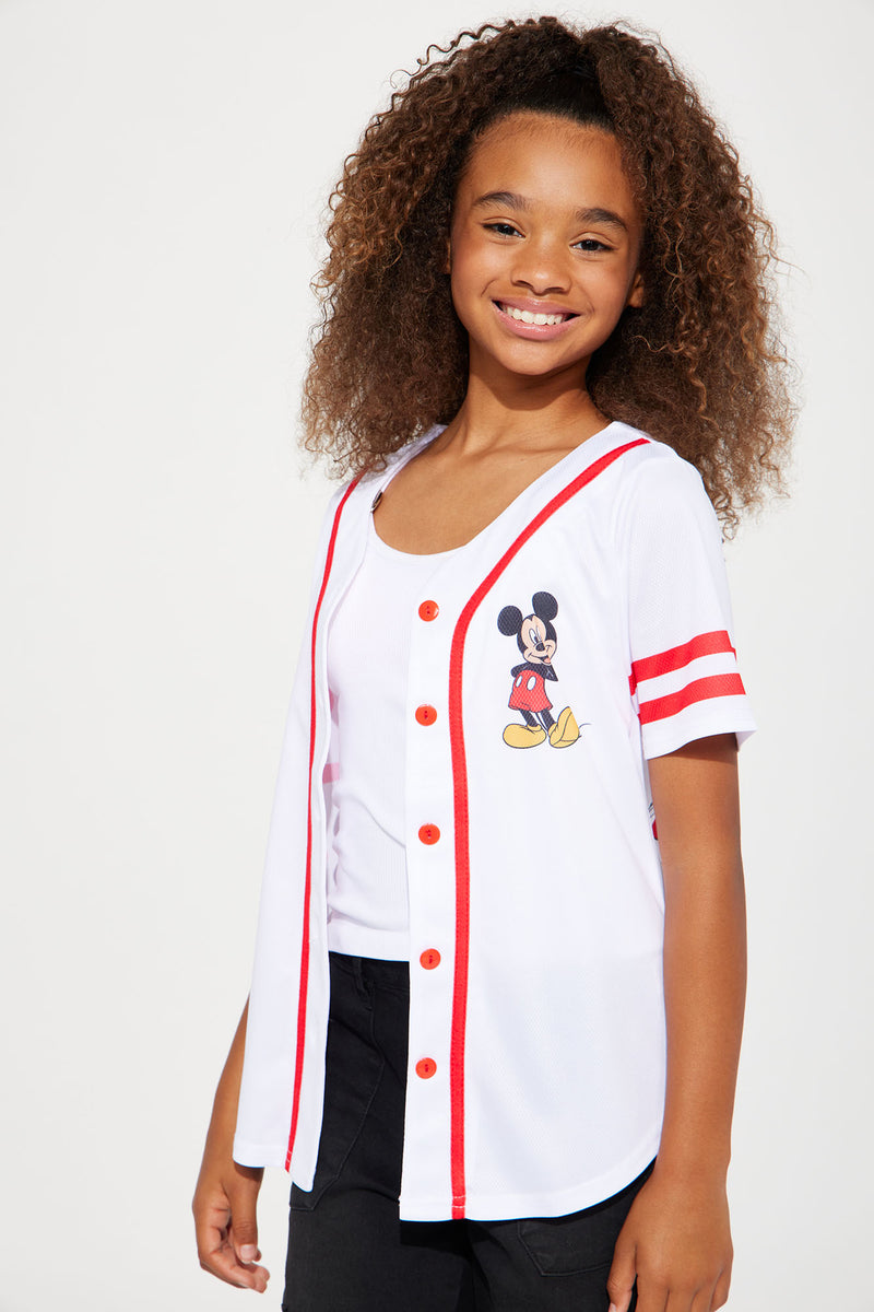 Mini Mickey Mouse Graphic Jersey - White | Fashion Nova, Kids Tops & T-Shirts | Fashion Nova