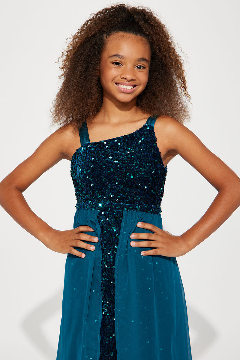 Mini Glitter Girl Sleeveless Dress - Jade | Fashion Nova, Kids Dresses ...