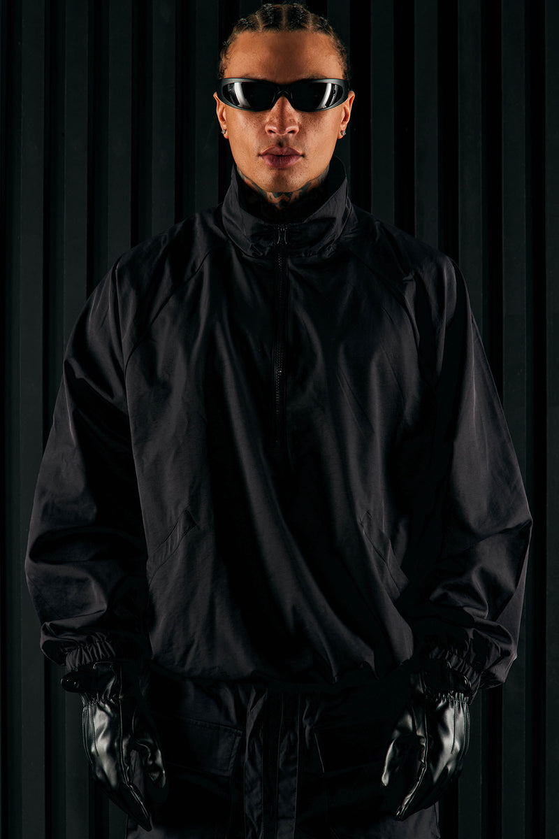 Stormy Iridescent Nylon Anorak - Black | Fashion Nova, Mens Jackets ...