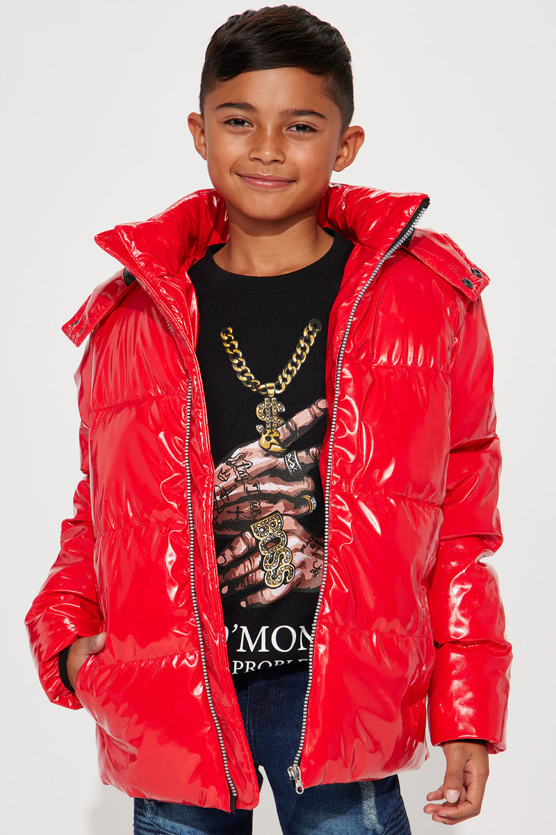 Mini Staple Puffer Jacket - Red | Fashion Nova, Kids Jackets & Coats ...