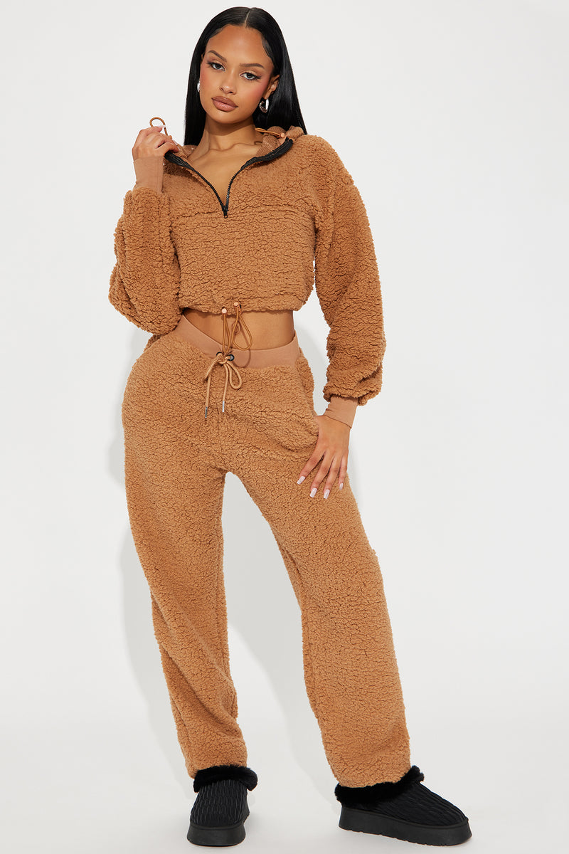 Little Teddy Sherpa Jogger Set - Mocha | Fashion Nova, Matching Sets ...