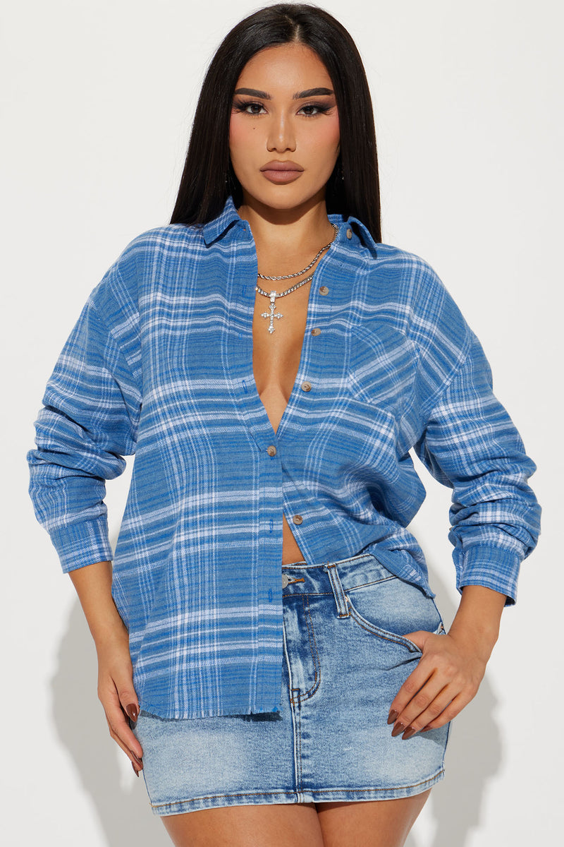 Fly High Plaid Shirt - Blue/combo | Fashion Nova, Shirts & Blouses | Fashion Nova