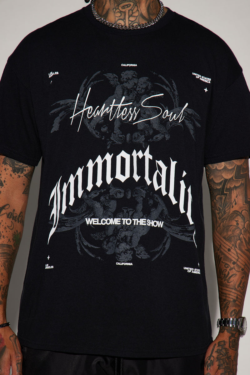 Heartless Soul Short Sleeve Tee - Black | Fashion Nova, Mens Graphic ...