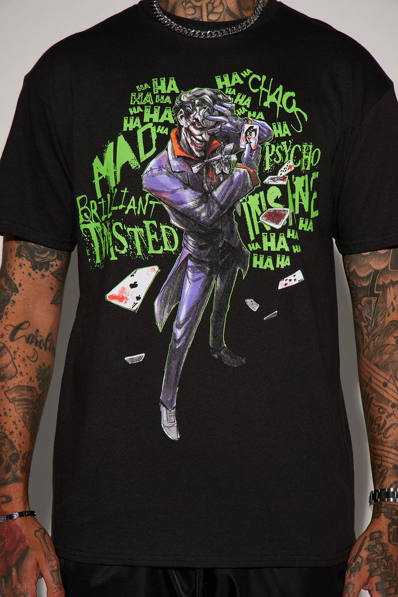 The Twisted Joker Short Sleeve Tee - Black | Fashion Nova, Mens Screen ...