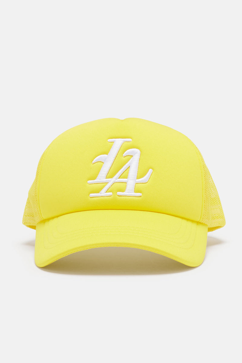 LA Trucker Hat - Yellow | Fashion Nova, Mens Accessories | Fashion Nova