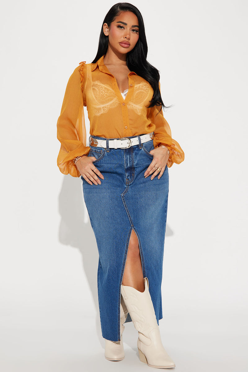 Alexia Shirt - Orange | Fashion Nova, Shirts & Blouses | Fashion Nova