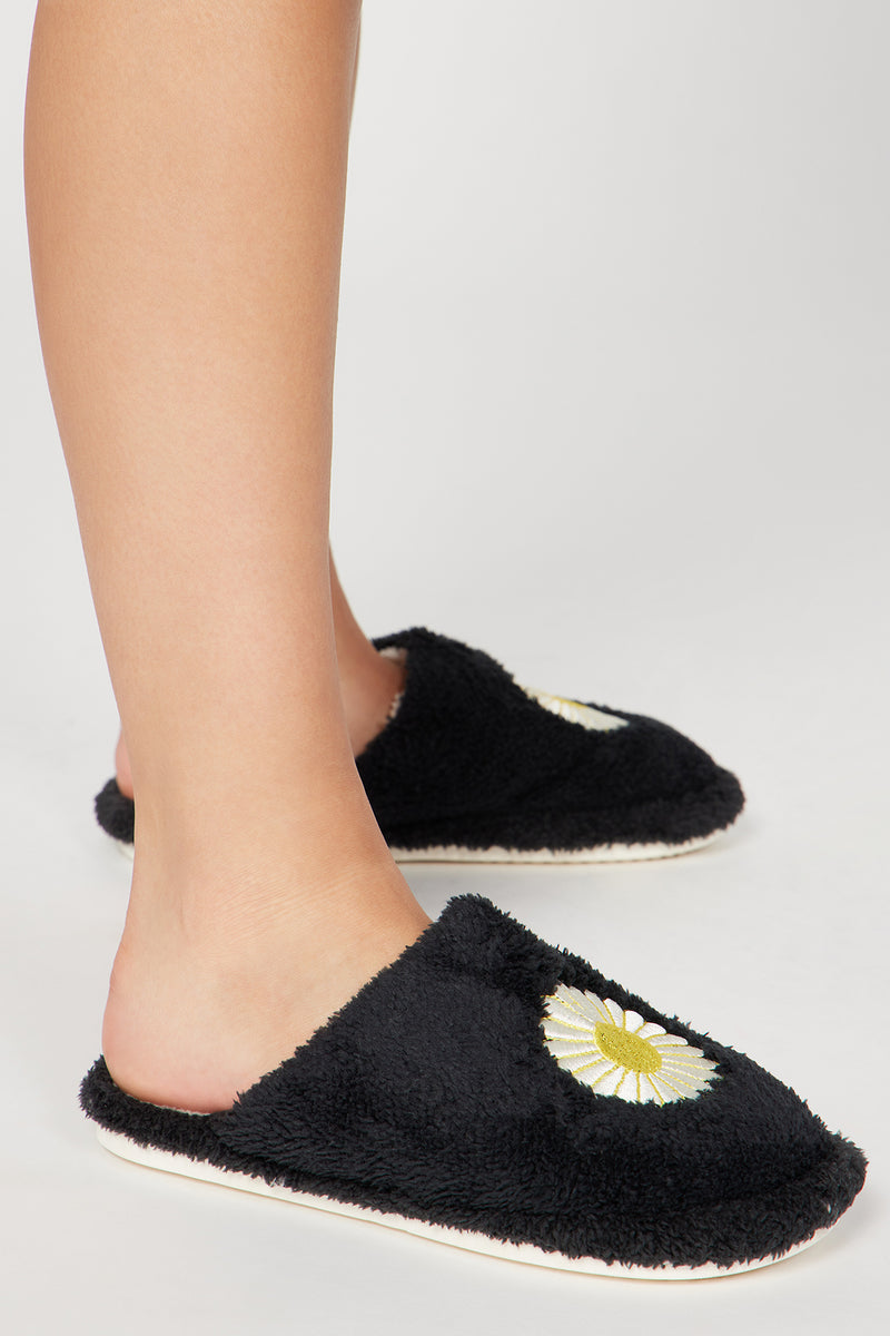 Lazy Daisy Slippers - Black | Fashion Nova, Shoes | Fashion Nova
