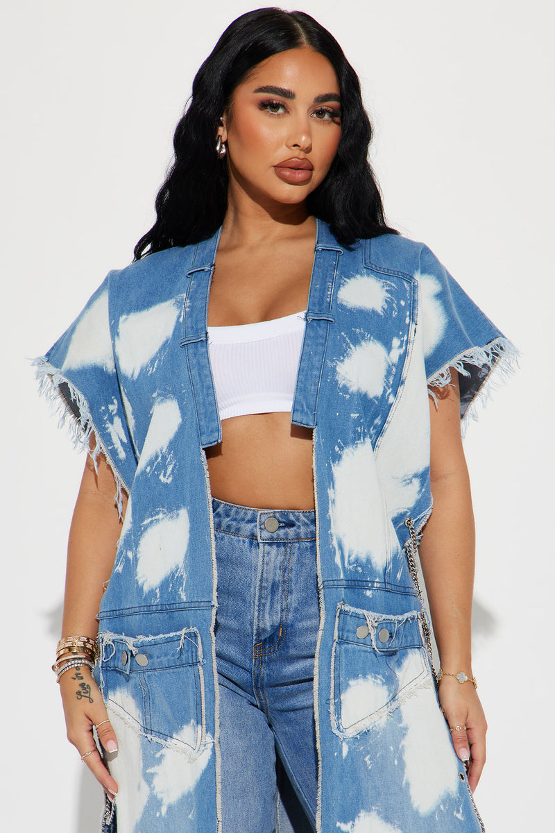 Fun at the Function Denim Vest - Medium Wash | Fashion Nova, Jackets ...