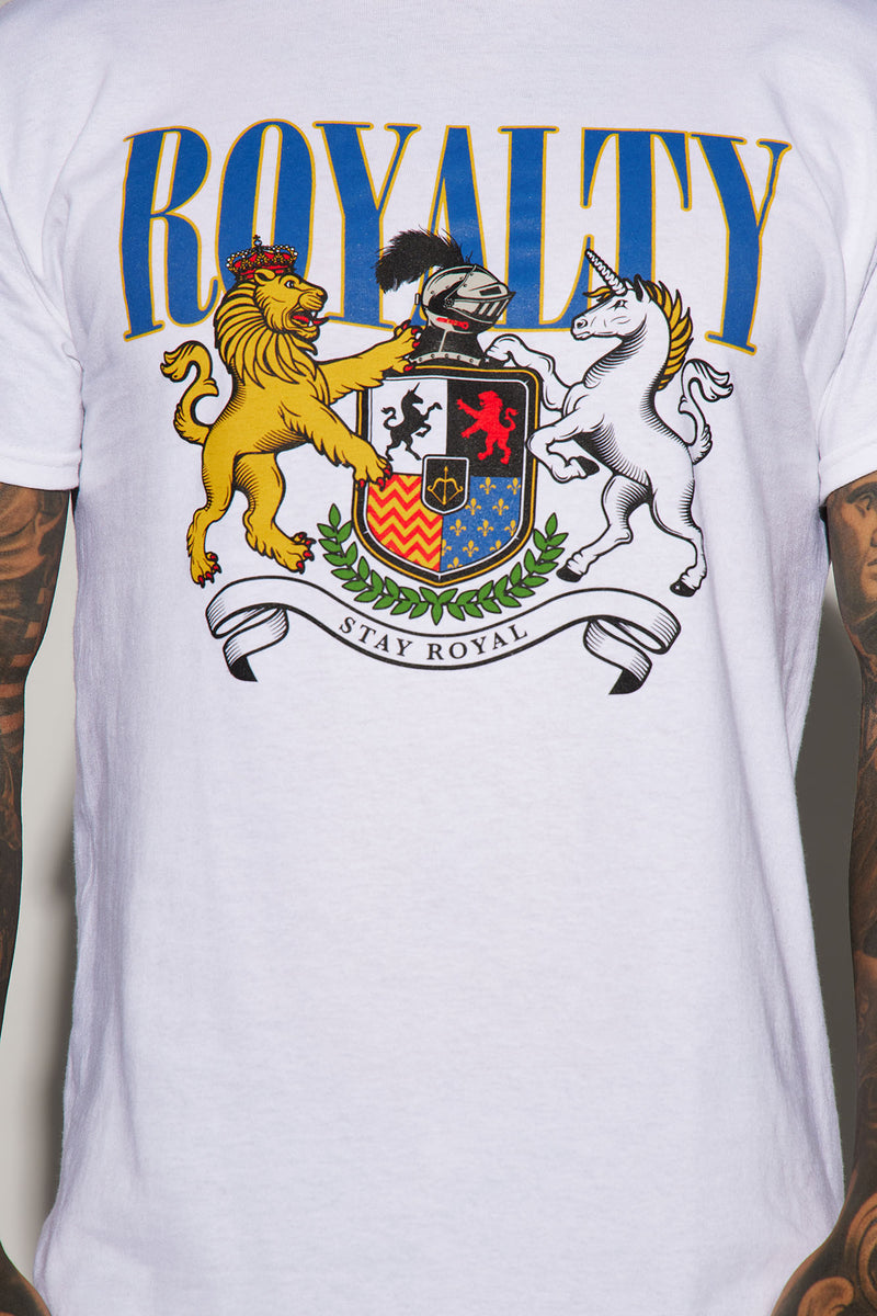 Stay Royal Short Sleeve Tee - White | Fashion Nova, Mens Graphic Tees ...