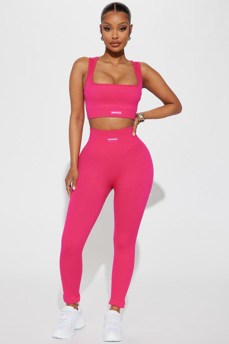 Effortless Orpheus Ribbed Seamless Bra Top - Fuchsia | Fashion Nova ...