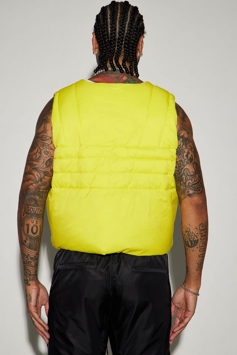 Avalon Nylon Cropped Tactical Padded Vest - Yellow | Fashion Nova, Mens ...