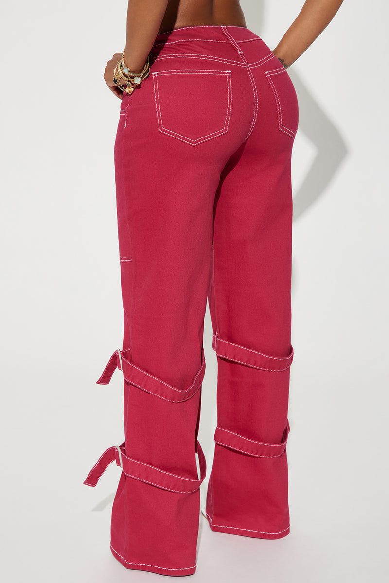 In My Memories Stretch Straight Leg Jeans - Raspberry | Fashion Nova ...