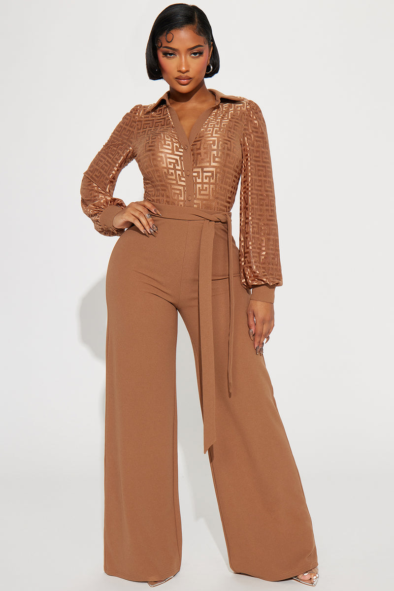 Making Money Moves Jumpsuit - Mocha | Fashion Nova, Jumpsuits | Fashion ...