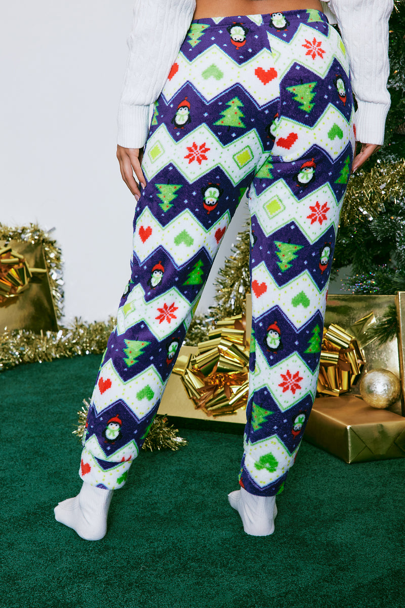 Christmas Love Plush PJ Joggers - Navy/combo | Fashion Nova, Lingerie ...
