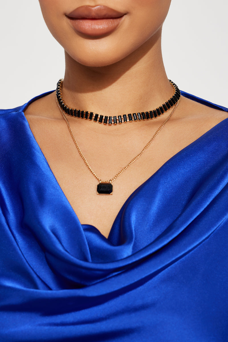 Stone Gala Layered Necklace Goldcombo Fashion Nova Jewelry Fashion Nova