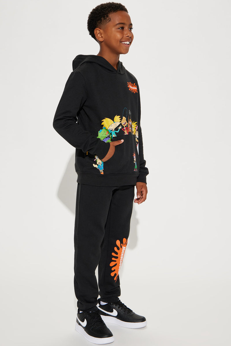 Mini Nickelodeon Interactive Pocket Fleece Jogger Set - Black | Fashion ...