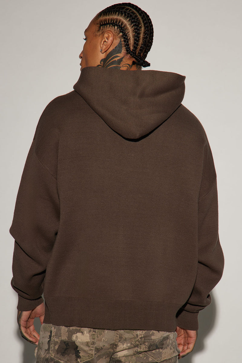 Heavyweight Sweater Hoodie - Brown | Fashion Nova, Mens Sweaters ...