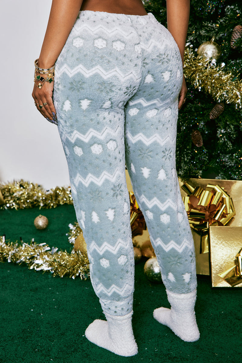 Holiday Cheer Plush PJ Joggers - Grey/combo | Fashion Nova, Lingerie ...