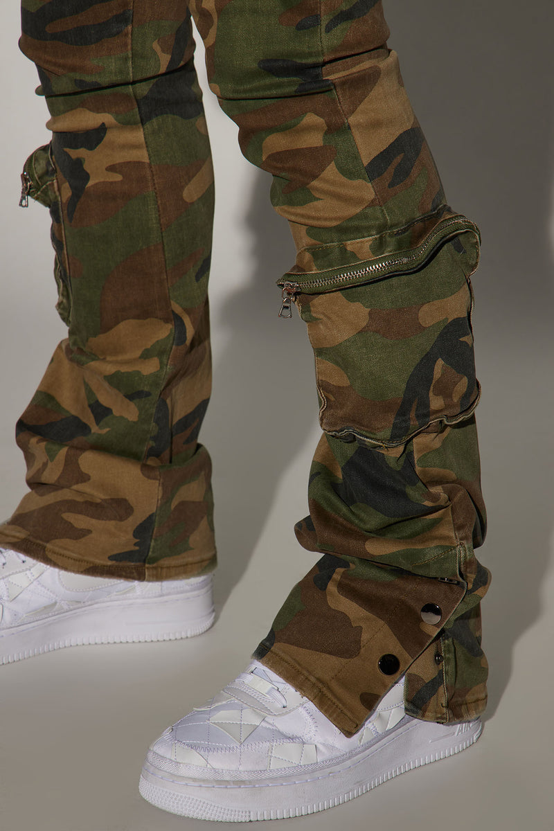 Round Up Stacked Skinny Flare Pants - Camouflage | Fashion Nova, Mens ...