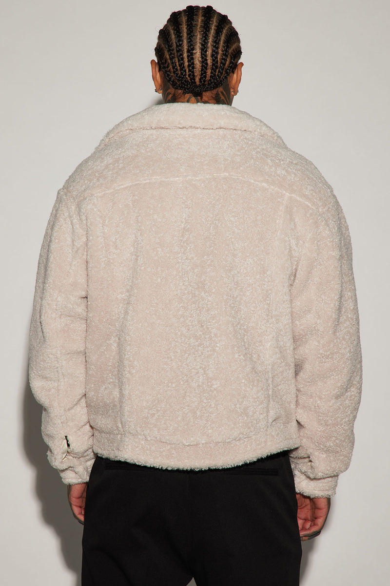 Tacoma Shearling Trucker Jacket - Cream | Fashion Nova, Mens Jackets ...