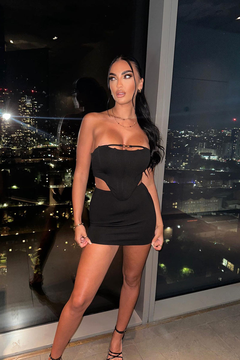 Kristin Mini Skirt Set - Black | Fashion Nova, Matching Sets | Fashion Nova