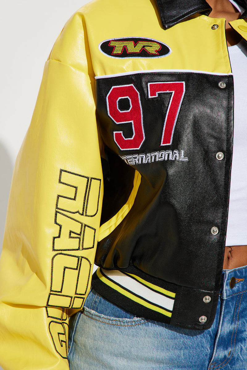 Oregan Road Racing Jacket - Yellow/combo | Fashion Nova, Jackets ...