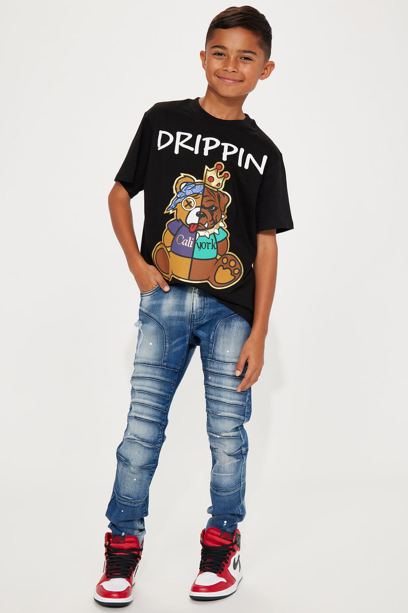 Mini Drippin Teddy King Short Sleeve Tee - Black | Fashion Nova, Kids ...