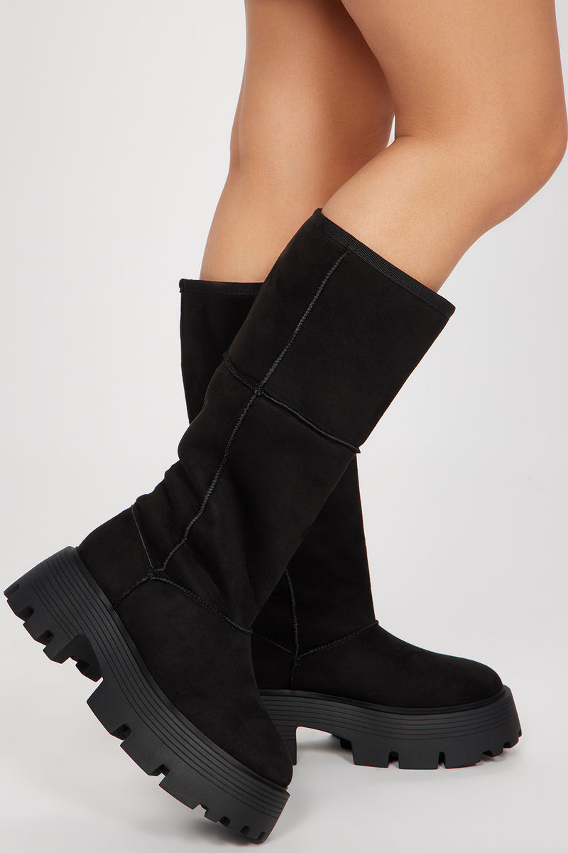 Warm Moments Knee High Boots - Black | Fashion Nova, Shoes | Fashion Nova