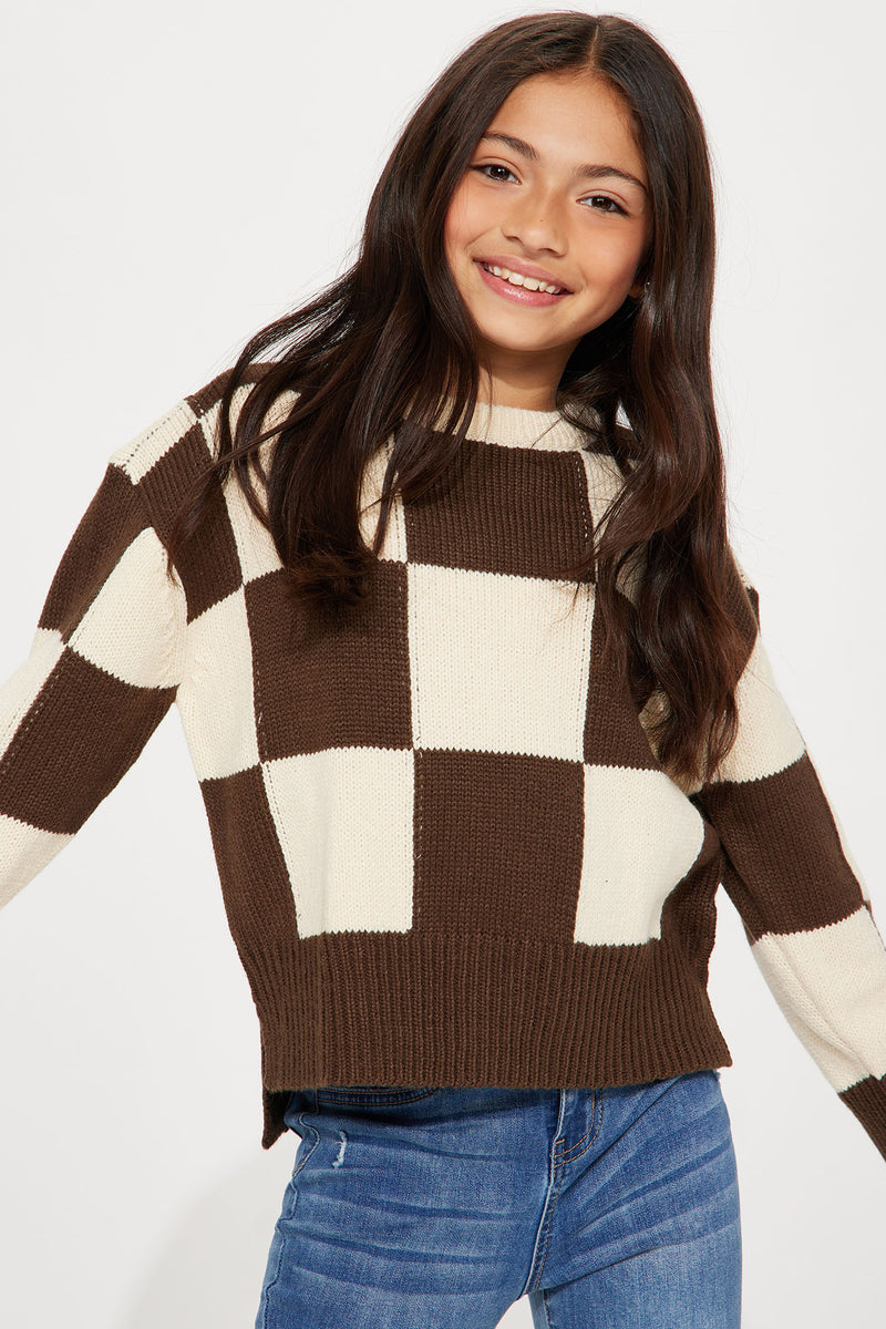 Mini Worst Behavior Sweater - Brown/combo | Fashion Nova, Kids Sweaters ...