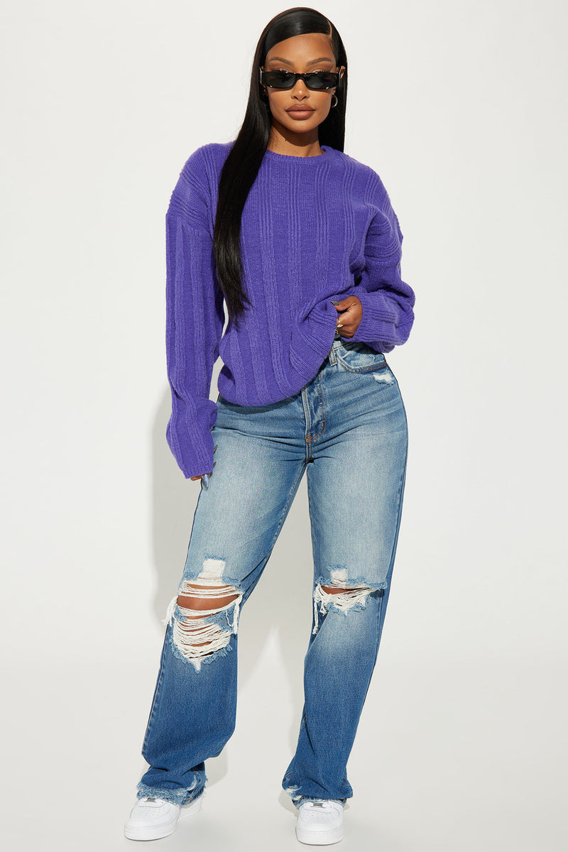 Out And About Sweater Purple Fashion Nova Sweaters Fashion Nova