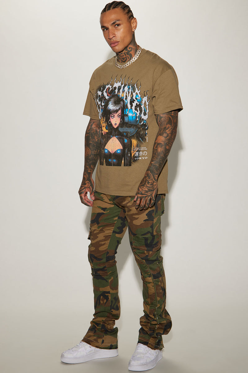 Destined Departure Short Sleeve Tee - Tan | Fashion Nova, Mens Graphic ...