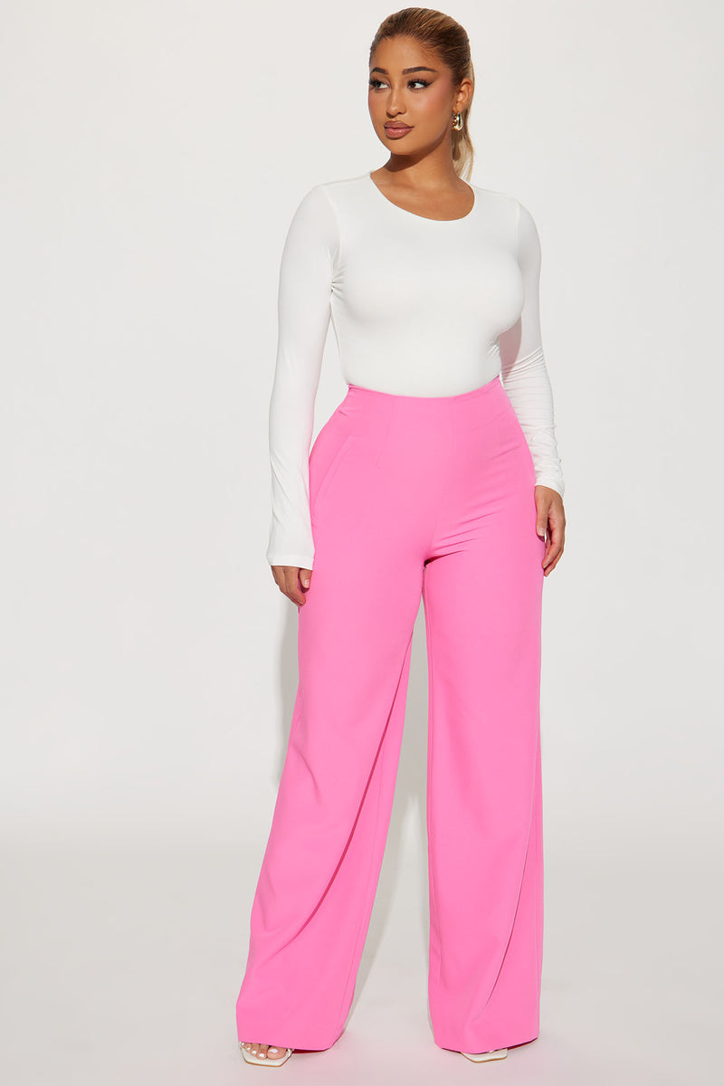 Bossing Up Trouser Pant - Fuchsia | Fashion Nova, Pants | Fashion Nova