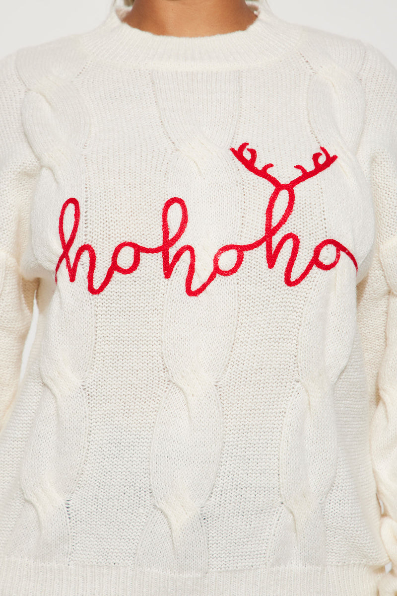 Ho Ho Ho Sweater - Ivory/combo | Fashion Nova, Sweaters | Fashion Nova