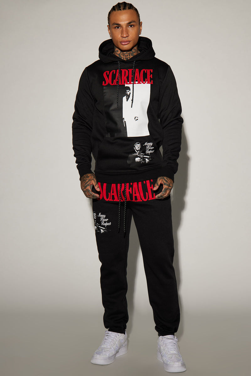 Scarface Money Power Respect Jogger - Black | Fashion Nova, Mens Fleece ...