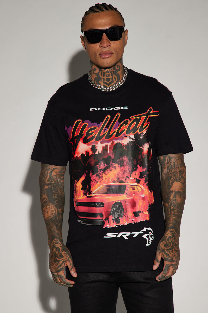 Dodge Hellcat SRT Short Sleeve Tee - Black | Fashion Nova, Mens Graphic ...