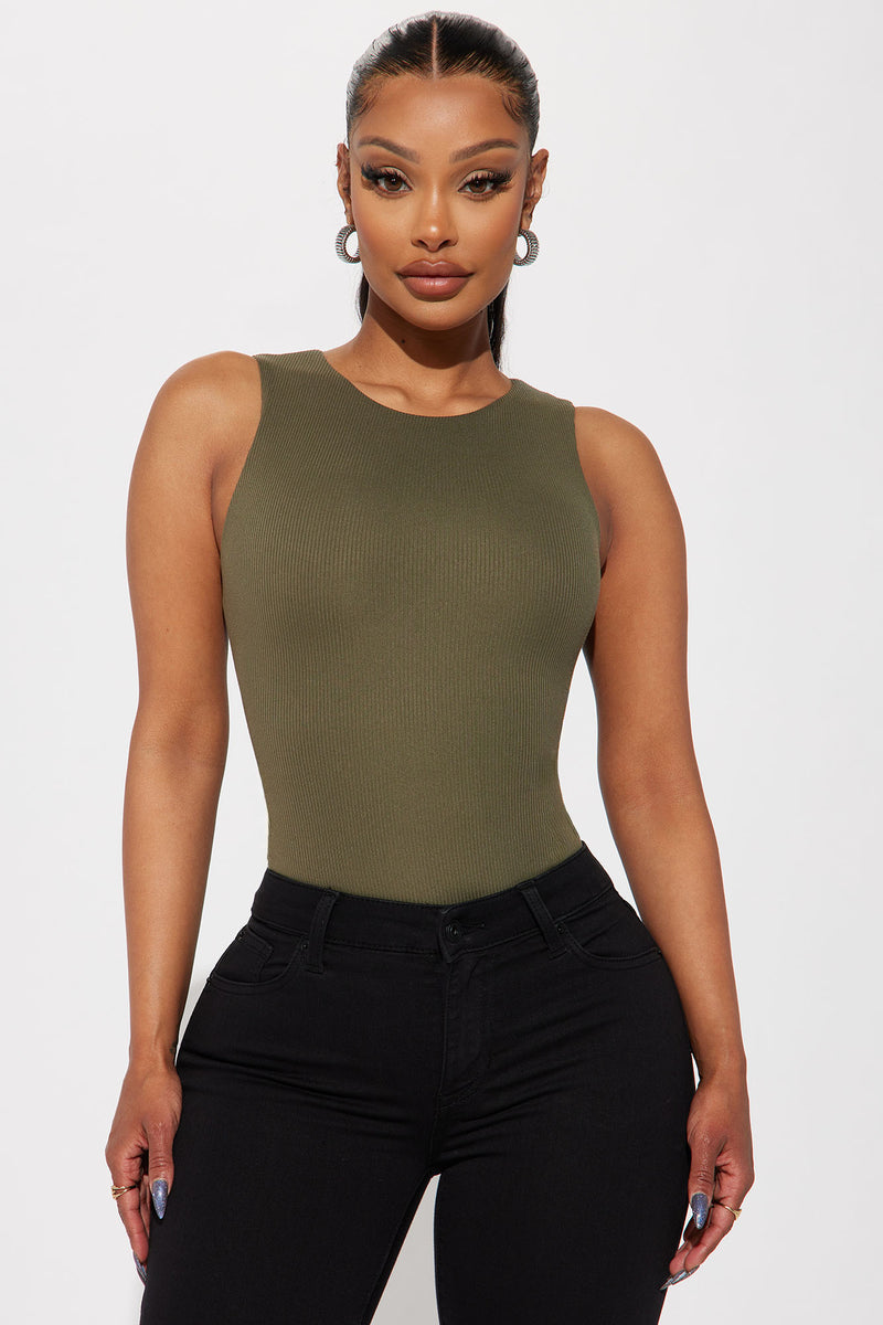 Good Taste Ribbed Bodysuit - Olive | Fashion Nova, Bodysuits | Fashion Nova