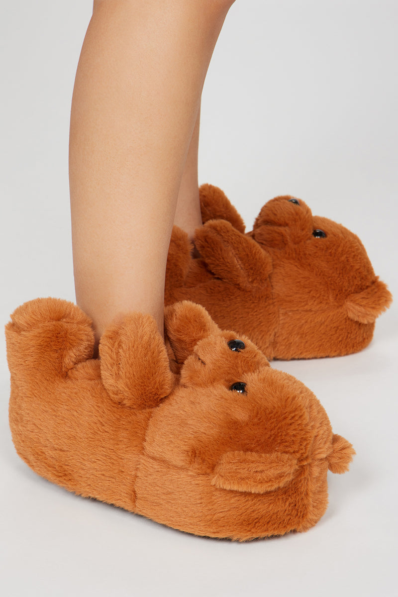 Cute And Cuddly Teddy Bear Slippers - Tan | Fashion Nova, Shoes ...