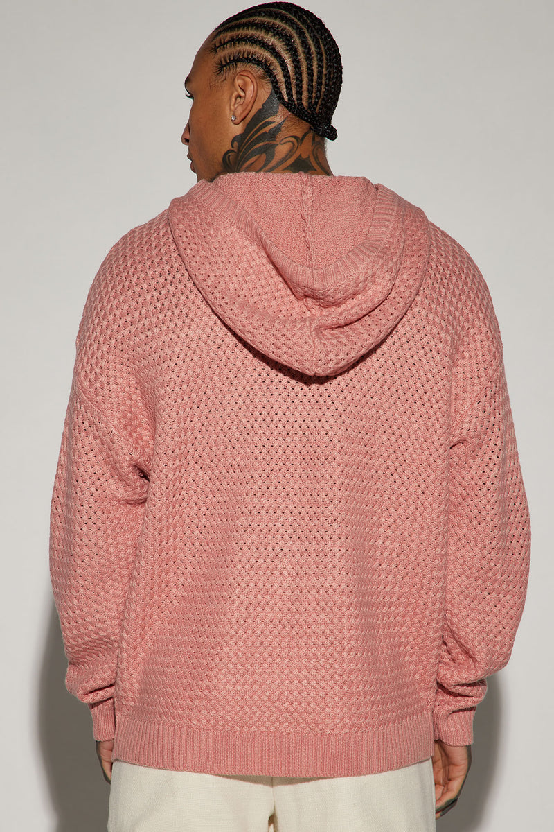 Say Less Cableknit Hooded Sweater - Mauve | Fashion Nova, Mens Sweaters ...