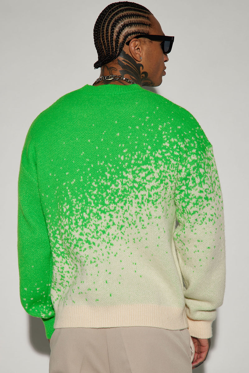 Two Tone Crewneck Sweater - Green/combo | Fashion Nova, Mens Sweaters ...