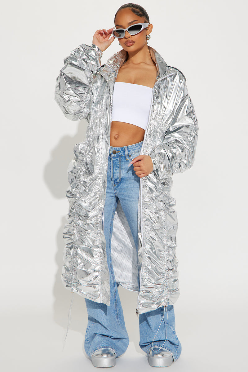 Into The Matrix Long Windbreaker - Silver | Fashion Nova, Jackets ...