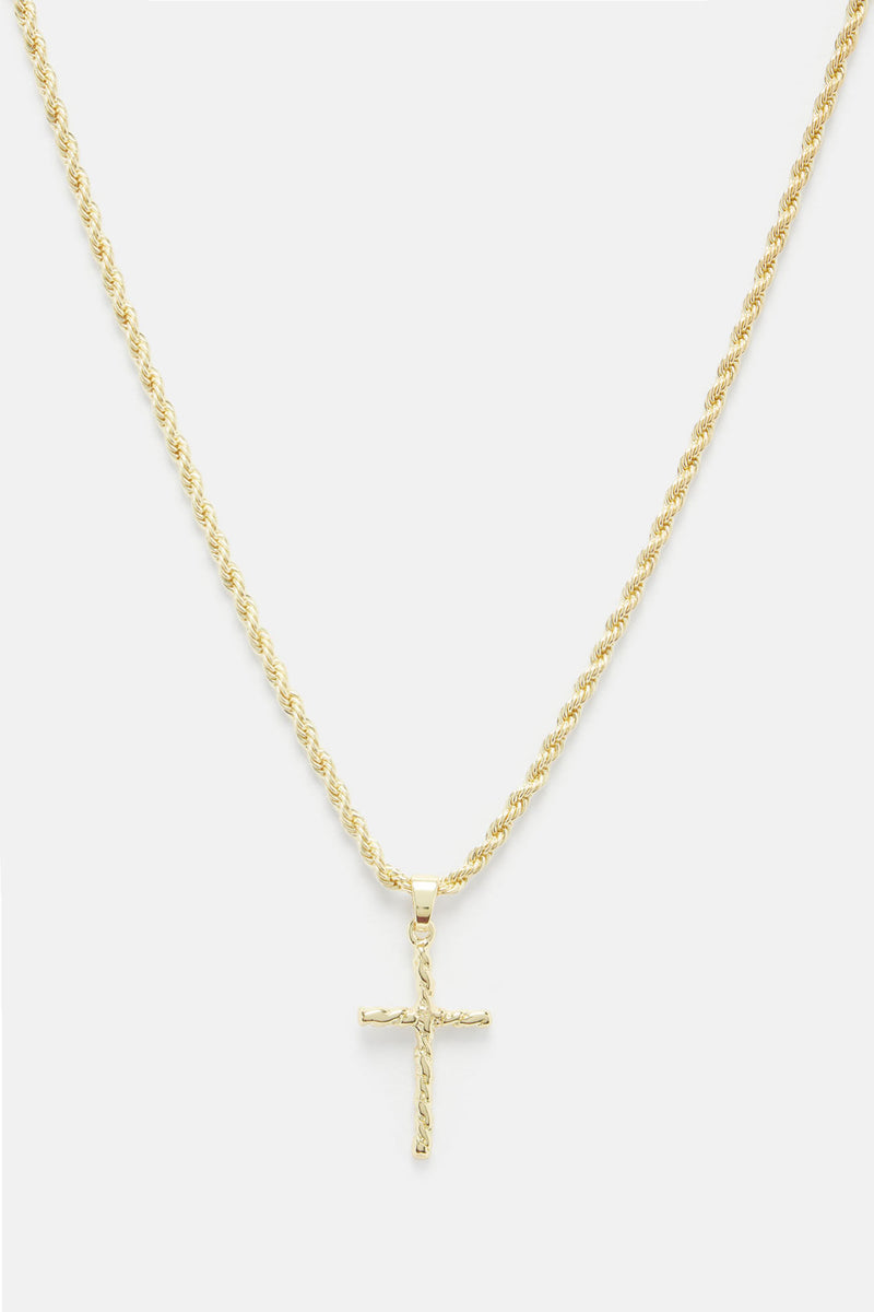 Nugget Holy Cross Chain Necklace - Gold | Fashion Nova, Mens Jewelry ...