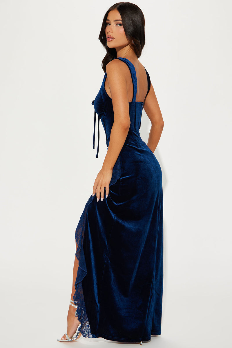Sydney Velvet Maxi Dress - Navy | Fashion Nova, Dresses | Fashion Nova