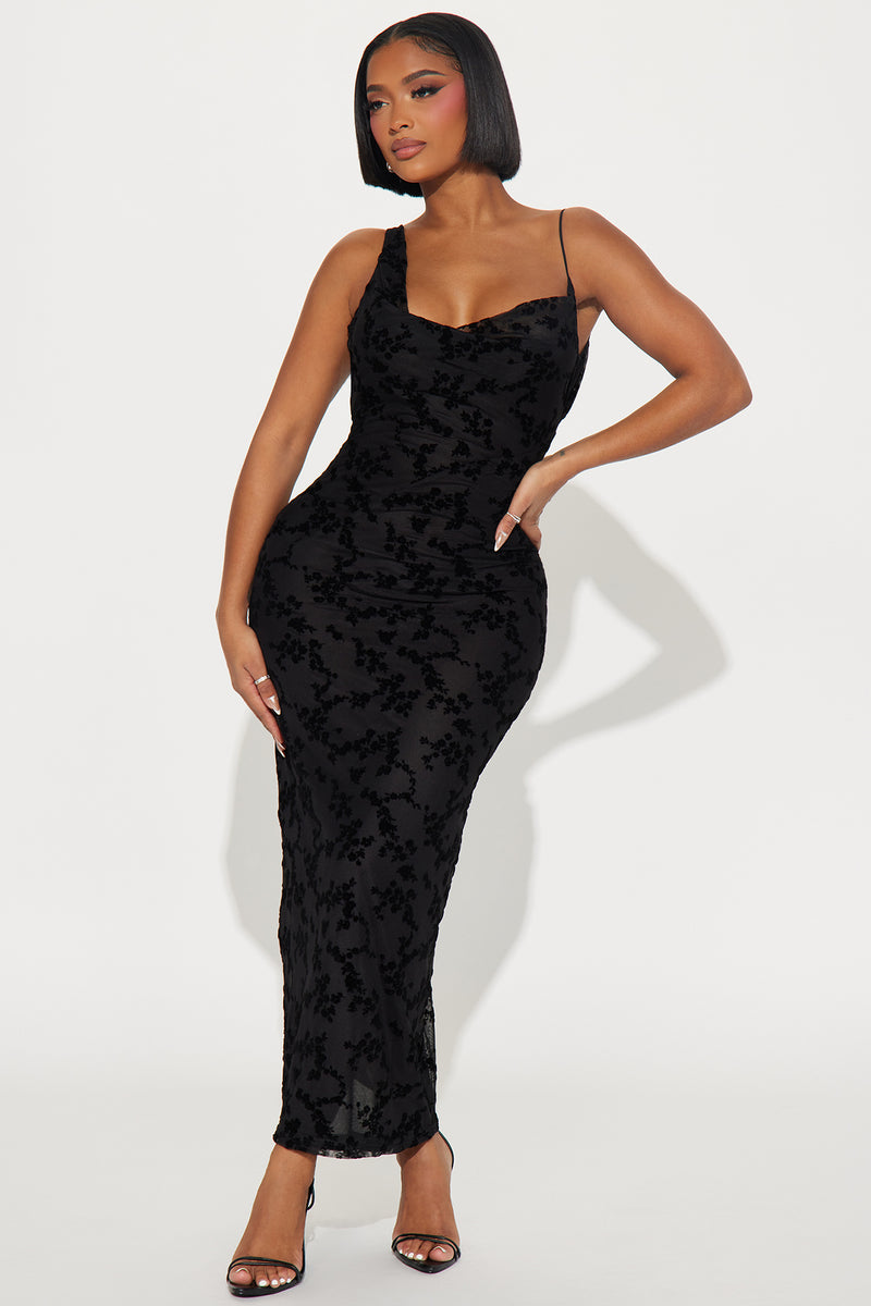 Sarah Mesh Maxi Dress - Black | Fashion Nova, Dresses | Fashion Nova