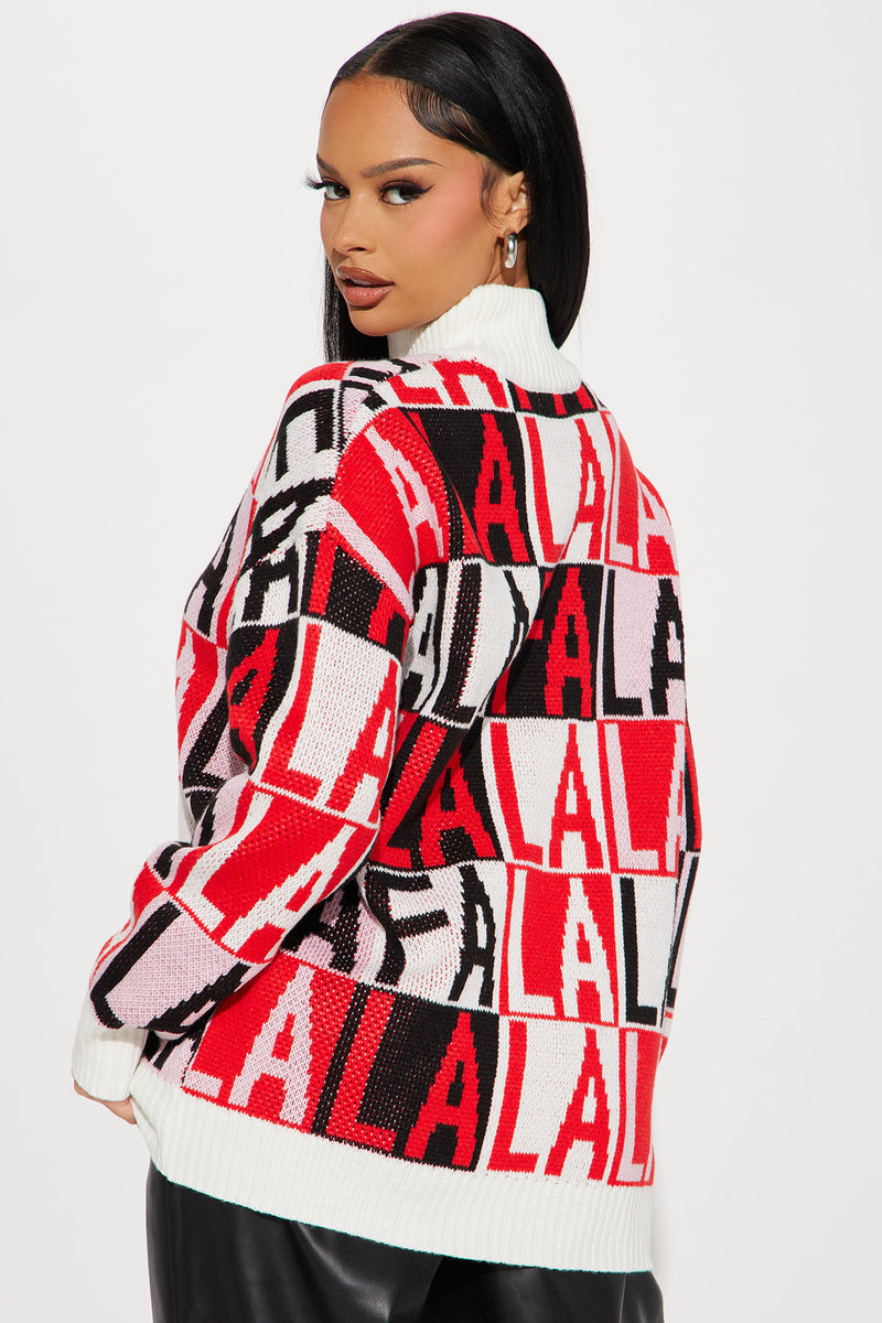 Fa La La Sweater - Red/combo | Fashion Nova, Sweaters | Fashion Nova