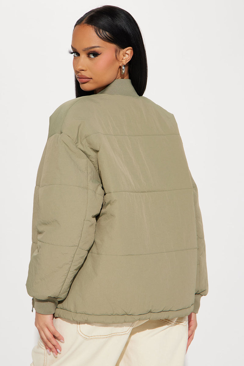 Riley Quilted Bomber Jacket - Sage | Fashion Nova, Jackets & Coats ...