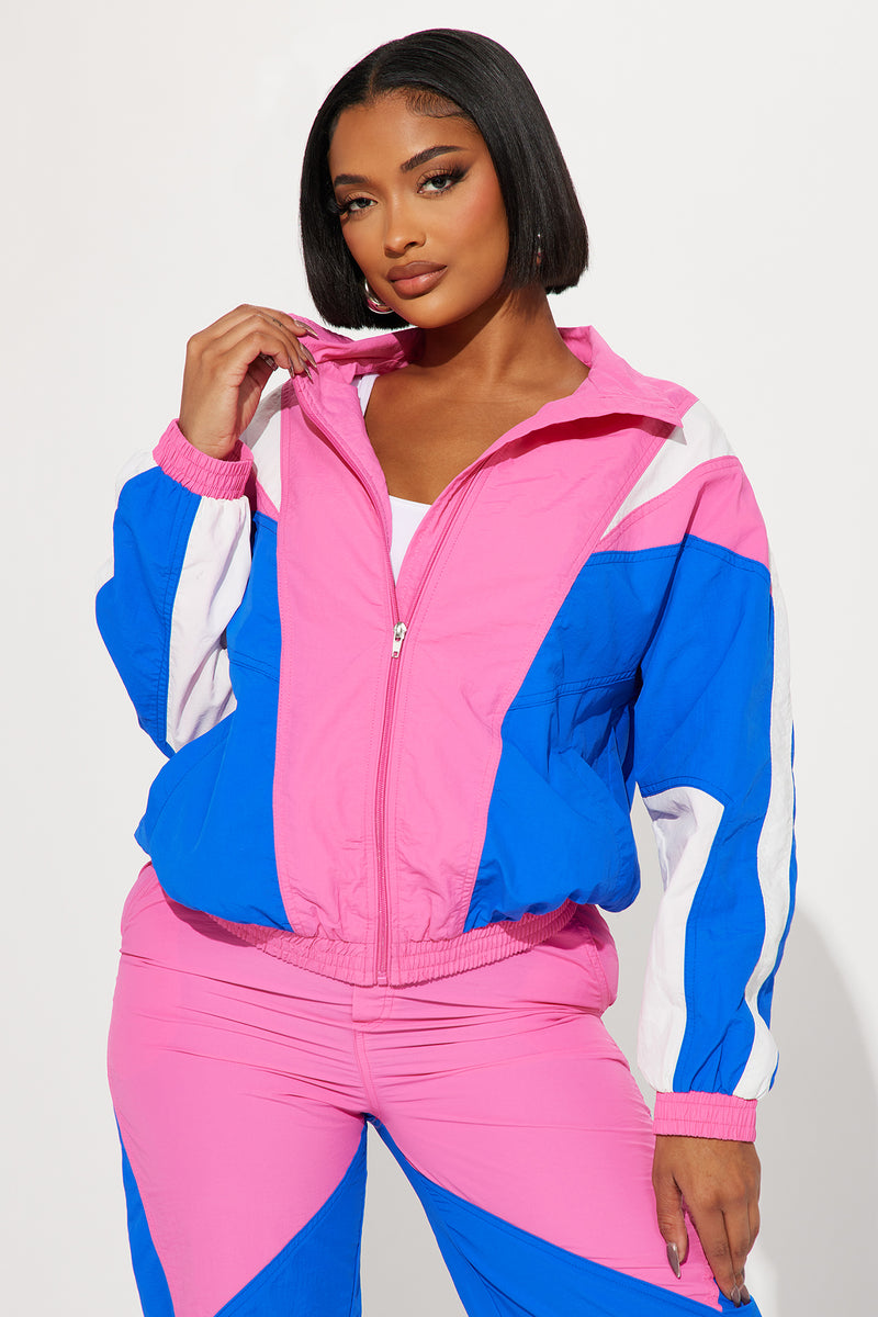 Brooklyn Windbreaker Pant Set - Pink/combo | Fashion Nova, Matching ...