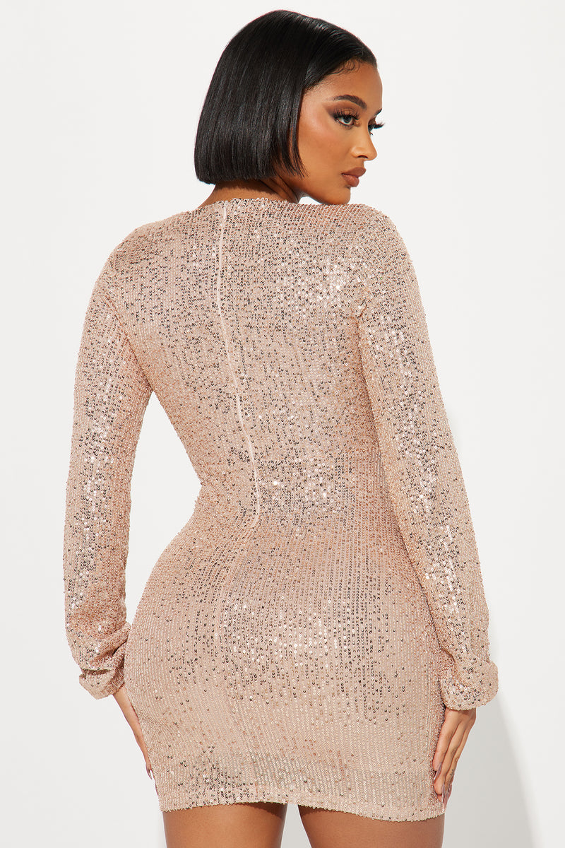 Leslie Sequin Mini Dress Gold Fashion Nova Dresses Fashion Nova